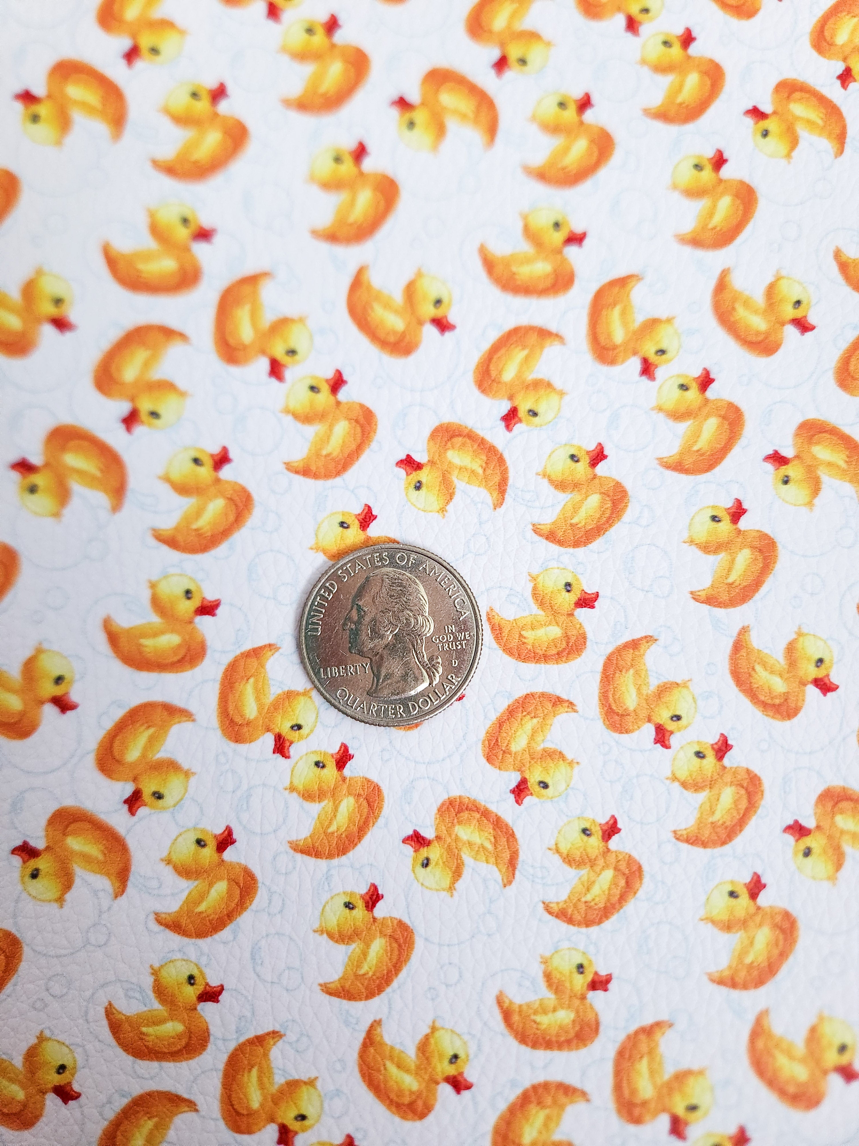 Rubber Ducky 9x12 faux leather sheet – Rubyfoxsupply