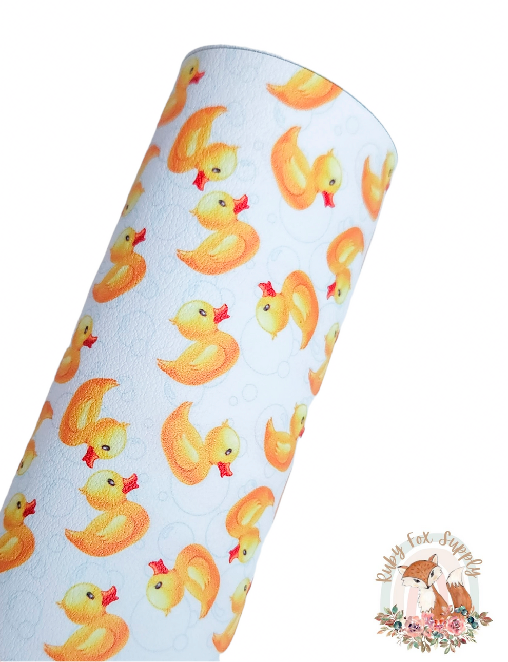 Rubber Ducky 9x12 faux leather sheet – Rubyfoxsupply